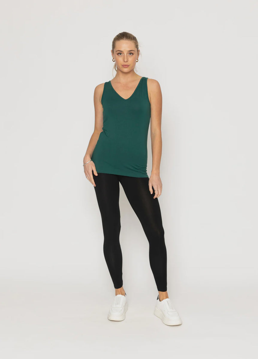 Reversable Rayon Tank - Green – Impress Winton